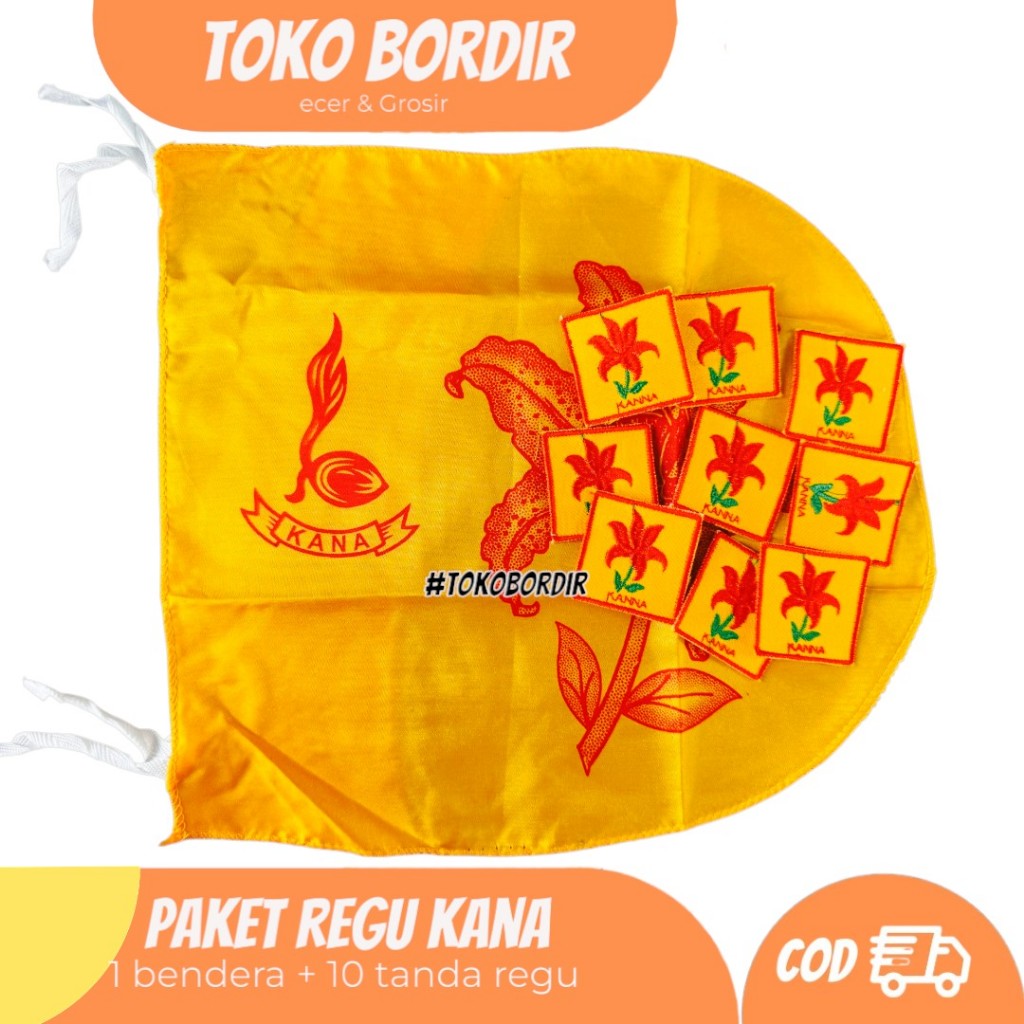 Jual Paket regu pramuka kanna ( 1 bendera regu + 10 tanda regu kana ...