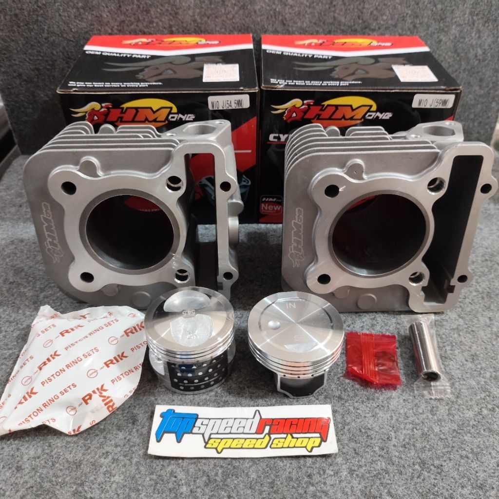 Jual BLOK SEHER HM ONE BLOK BORE UP 54,5 mm & 59 mm BUAT YAMAHA MIO J / SOUL GT 115 / FINO 115 ...