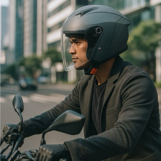 Jual FORCE Helm Half Face SNI Size Jumbo XXL Ganteng Kekinian Spoiler ...