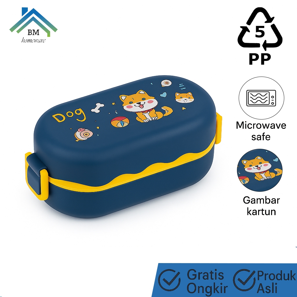 Jual Lunch Box Bento Set 850ml / Kotak Makan / Kotak Bekal | Shopee Indonesia