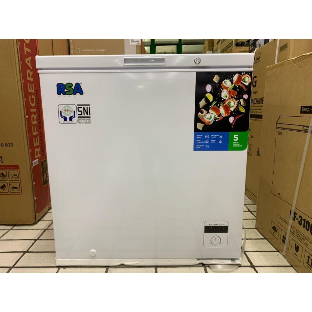Jual CHEST FREEZER RSA CF-210 FREZER BOX 199 LITER | Shopee Indonesia