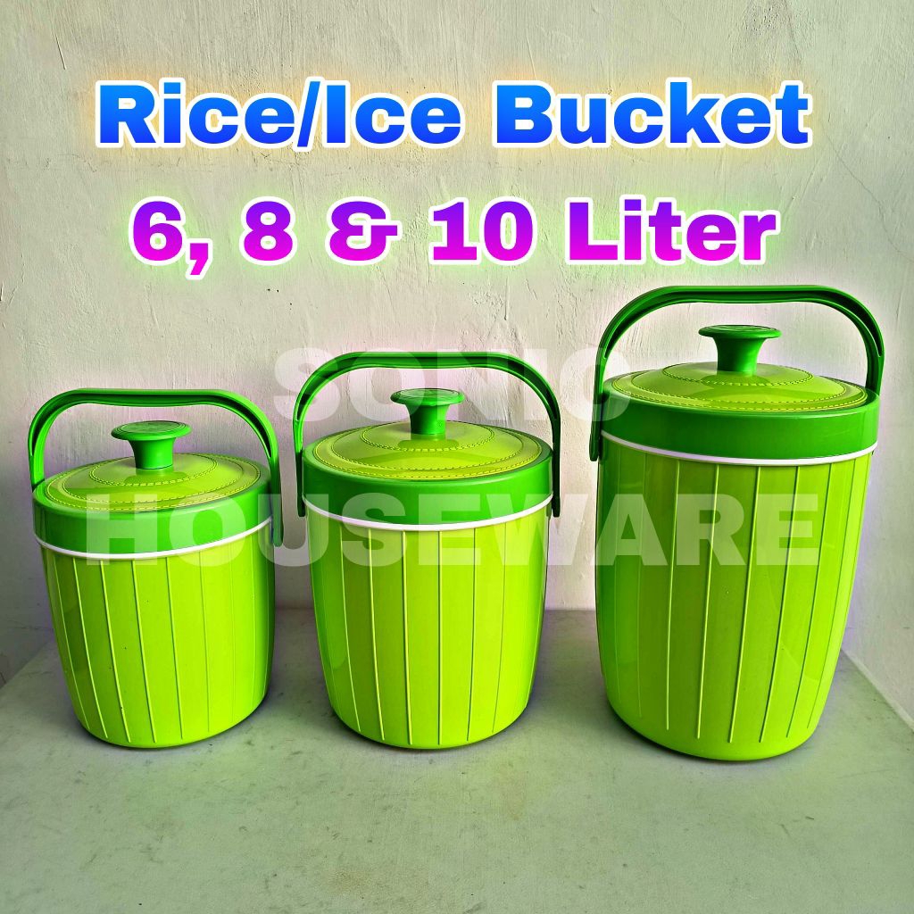 Jual Rice Ice Bucket 6 Liter 8 Liter 10 Liter Bos Nasi Bos Es Kecil ...