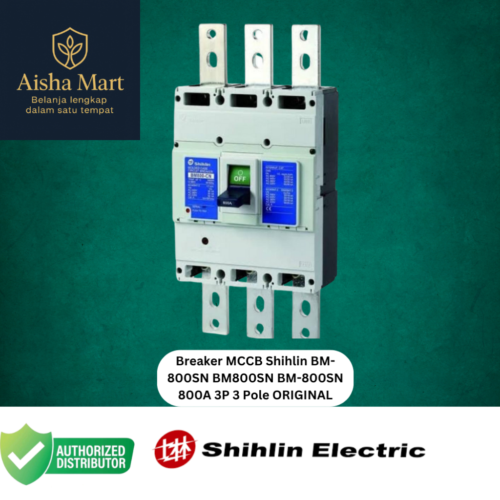 Jual Breaker MCCB Shihlin BM-800SN – 800A – 3P 3 Pole – ORIGINAL Taiwan | Shopee Indonesia