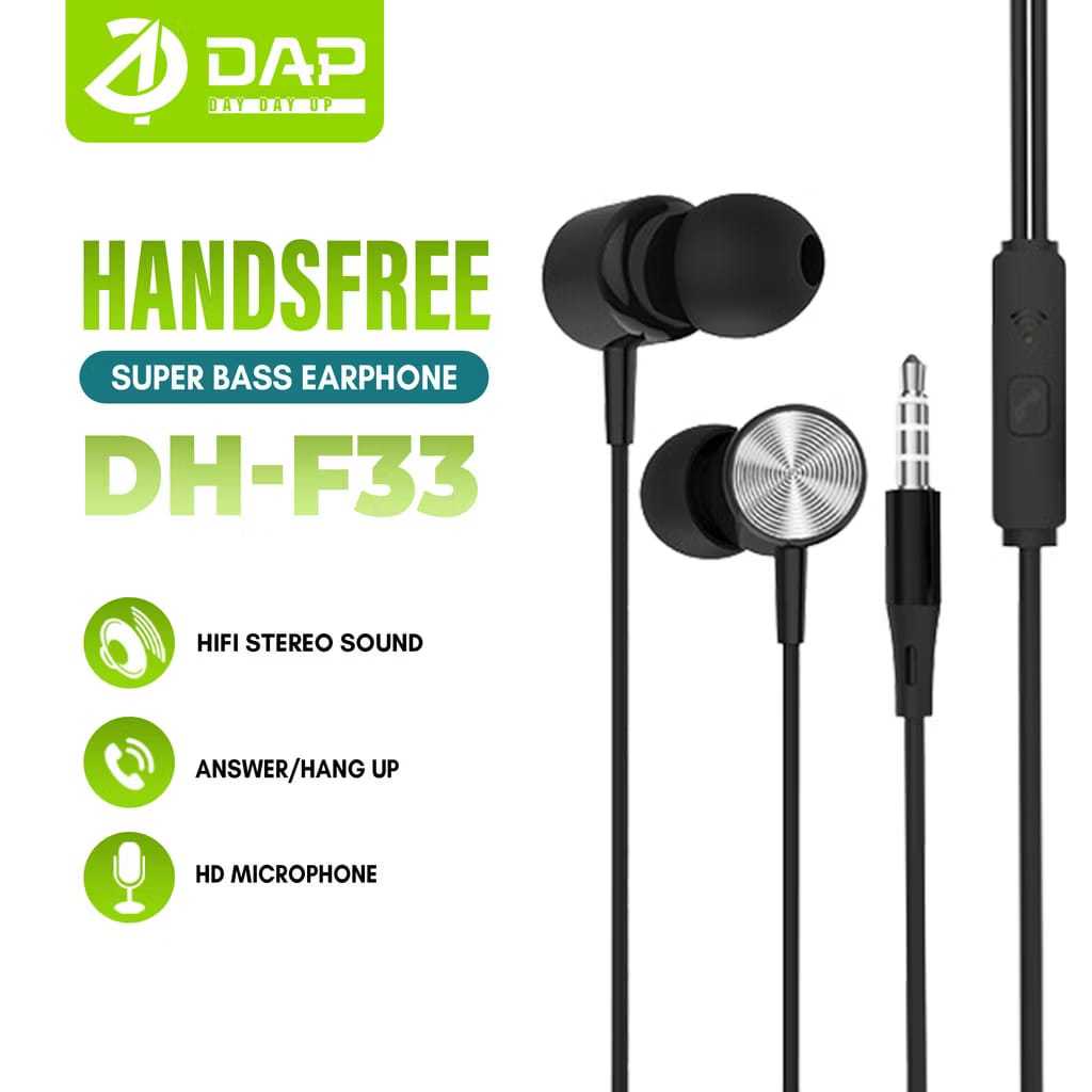 Jual (DAP) Handsfree DAP MODEL DH-F3 DH-F23 HeadSet HI-FI STEREO ...
