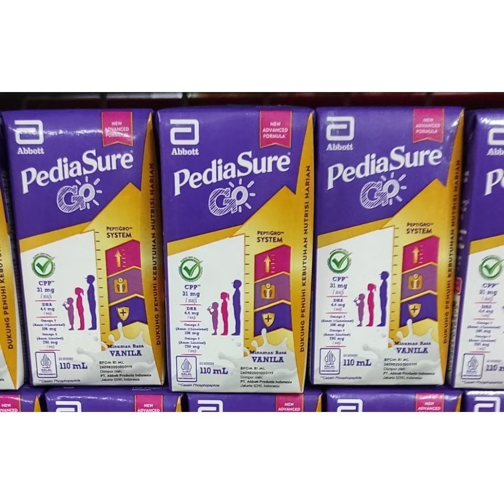 Jual Pediasure Go susu UHT vanilla 110ml per pcs | Shopee Indonesia