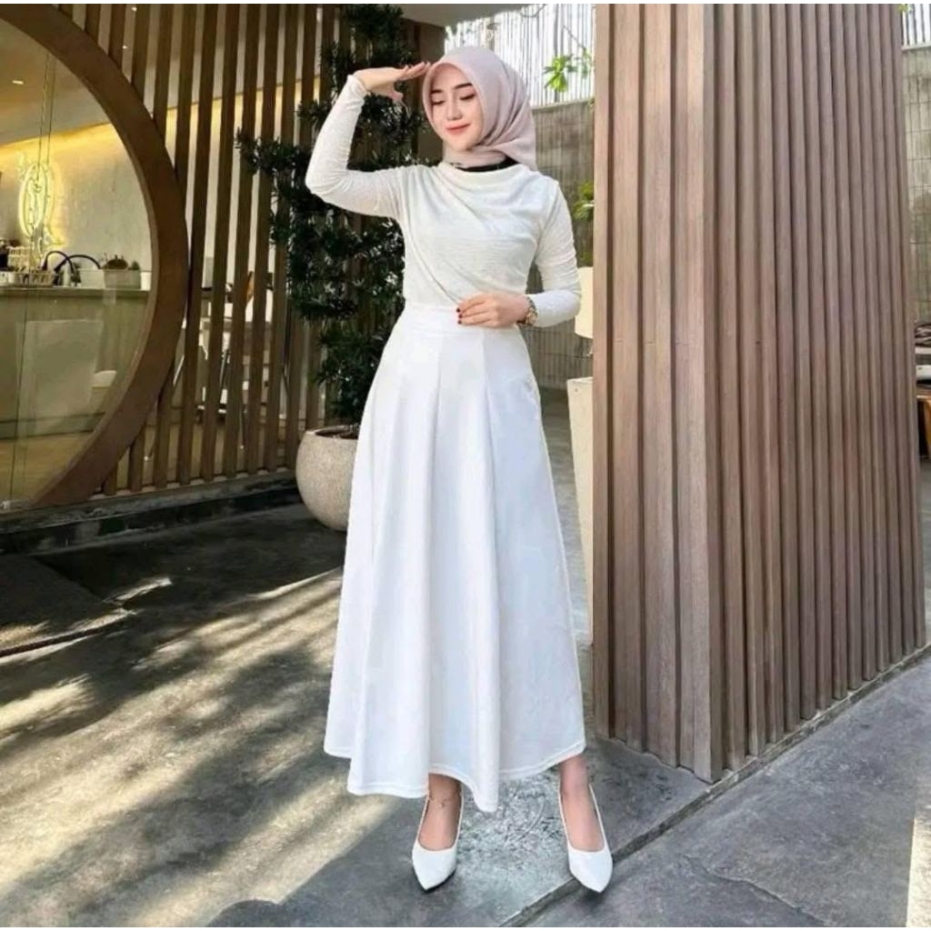 Jual Rok audy skirt modis bahan scuba premium - Rok audy panjang pendek ...