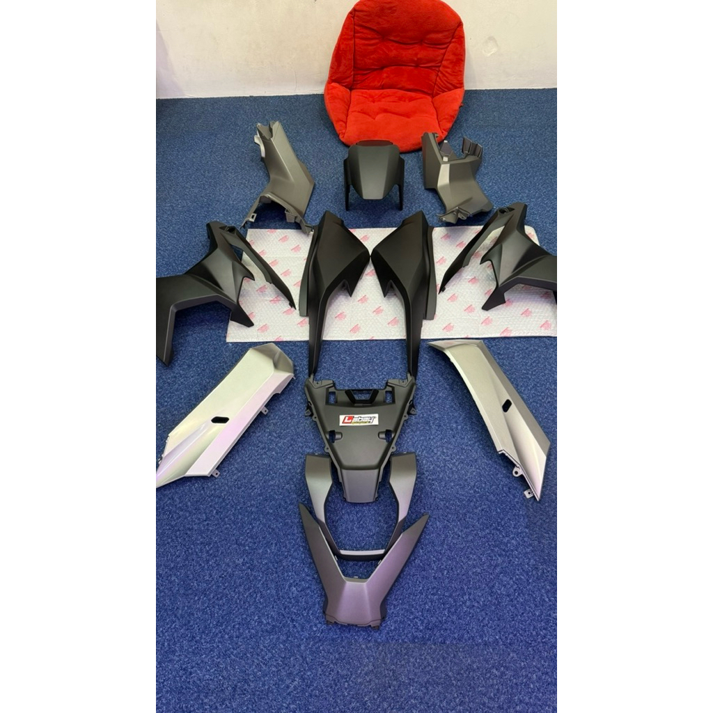 Jual Paket Body ADV 160 K0W Baru Original Honda Warna Hitam Doff ...