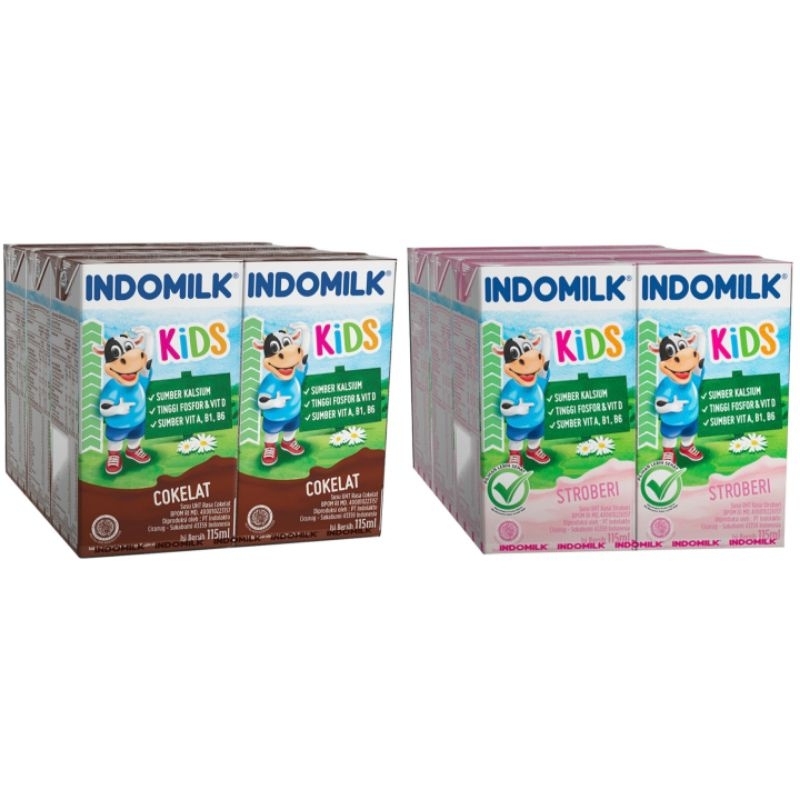 Jual INDOMILK Kids Susu UHT Cokelat Kotak 6 x 115 ml | Shopee Indonesia