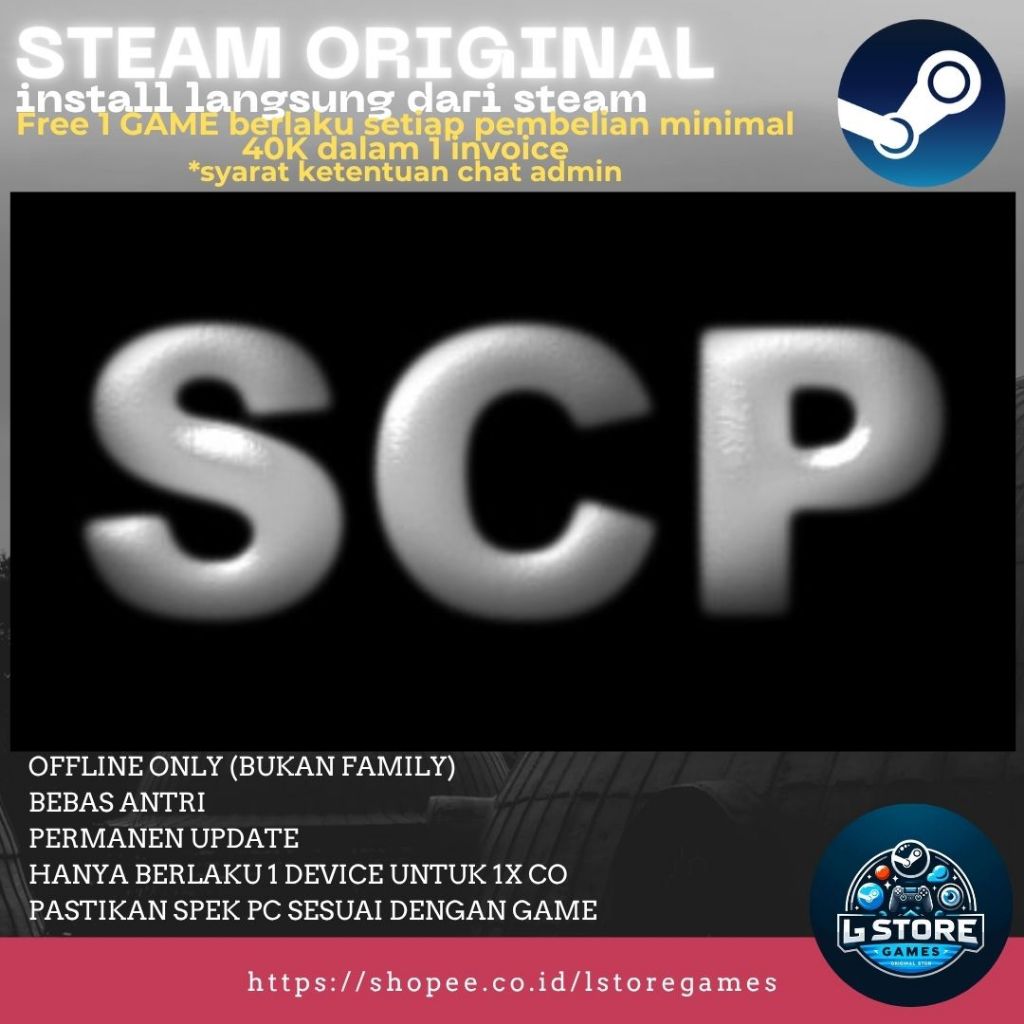Jual SCP Game PC Original Offline | Shopee Indonesia