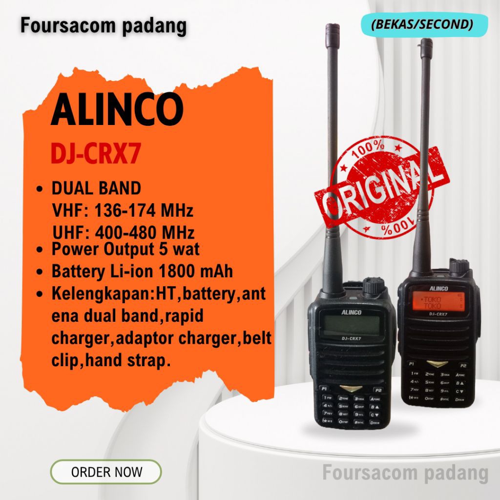 Jual Alinco DJ CRX7 Dualband VHF/UHF | Shopee Indonesia