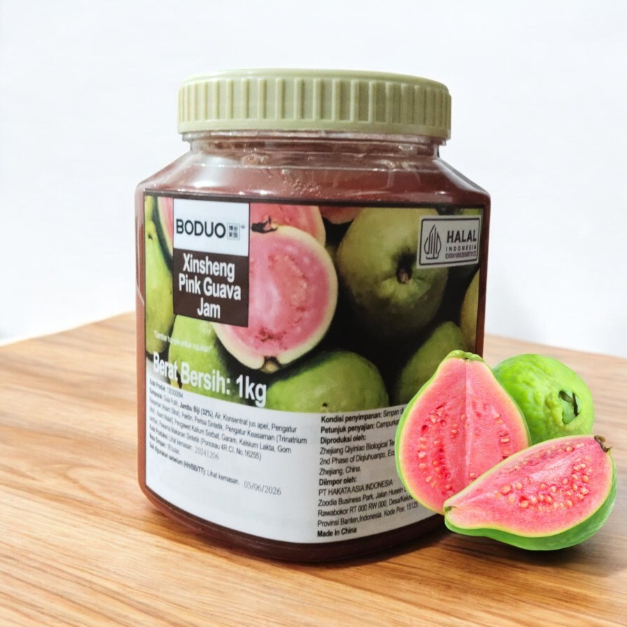 Jual Xinsheng Premium Boduo Pink Guava Flavored Jam - 1kg - Selai Jambu ...