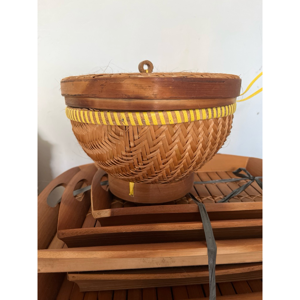 Jual Wakul Bambu Tutup Diameter 27CM Wakul Nasi Tradisional Cetheng ...