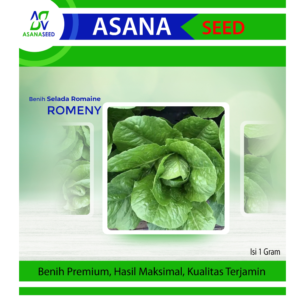 Jual Benih Selada Romaine ROMENY Kemasa 1 Gram - ASANA Seed | Shopee Indonesia