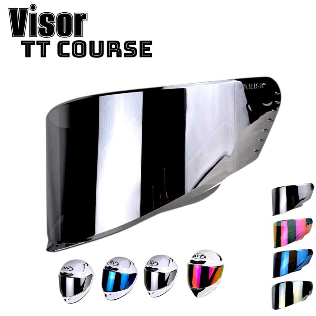 Jual VISOR KYT TT COURSE | VISOR IRIDIUM TTC | Shopee Indonesia