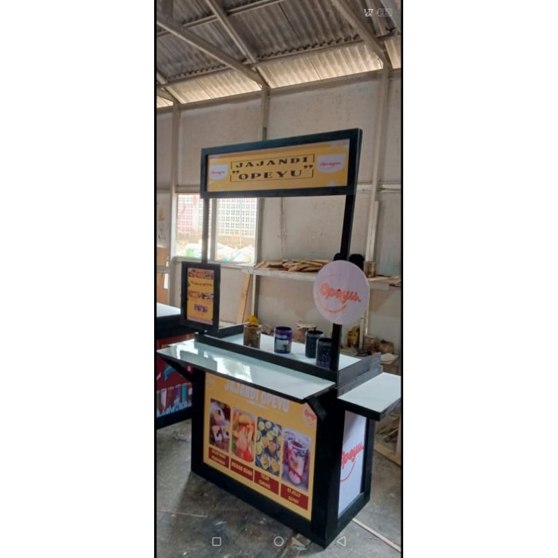 Jual gerobak jualan/gerobak lipat/meja lipat/meja portable 100cm +MDKK ...