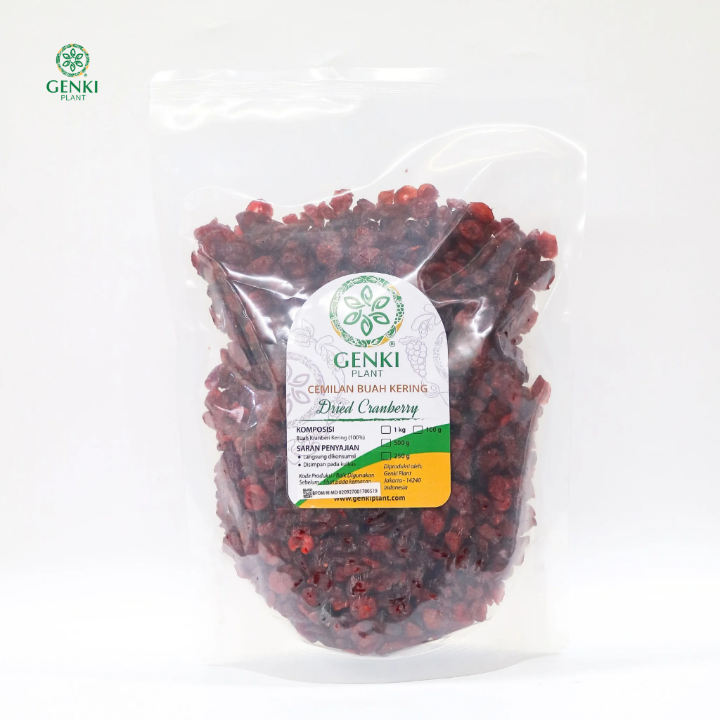 Jual Dried Cranberry / Cranberries / Kranberi Kering - 1kg | Shopee ...