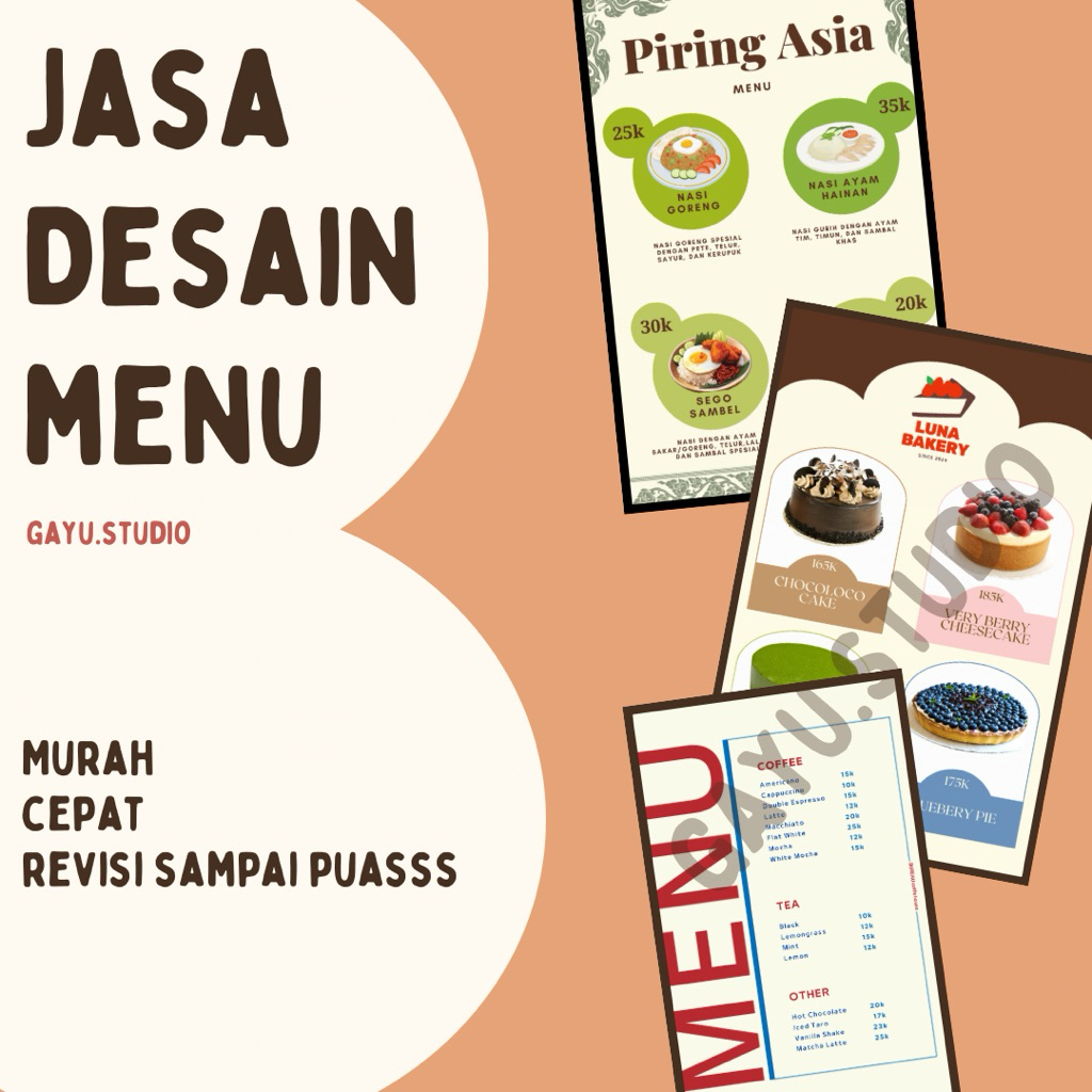 Jual Jasa Desain Menu Premium Super Kilat Revisi Sepuasnya - Menu Cafe ...