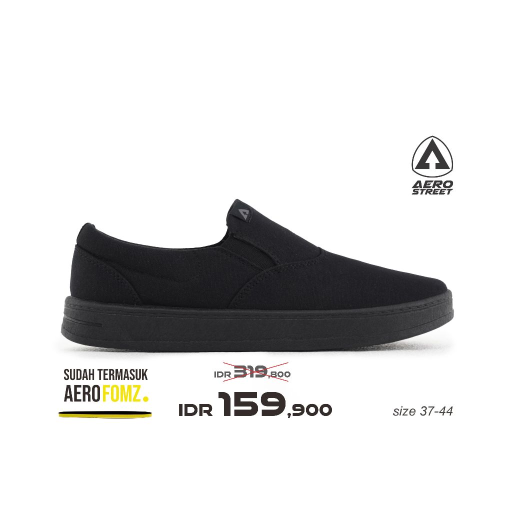 Jual Aerostreet Comfy 20 Sneakers Unisex Natural/Hitam/Hitam Sepatu ...