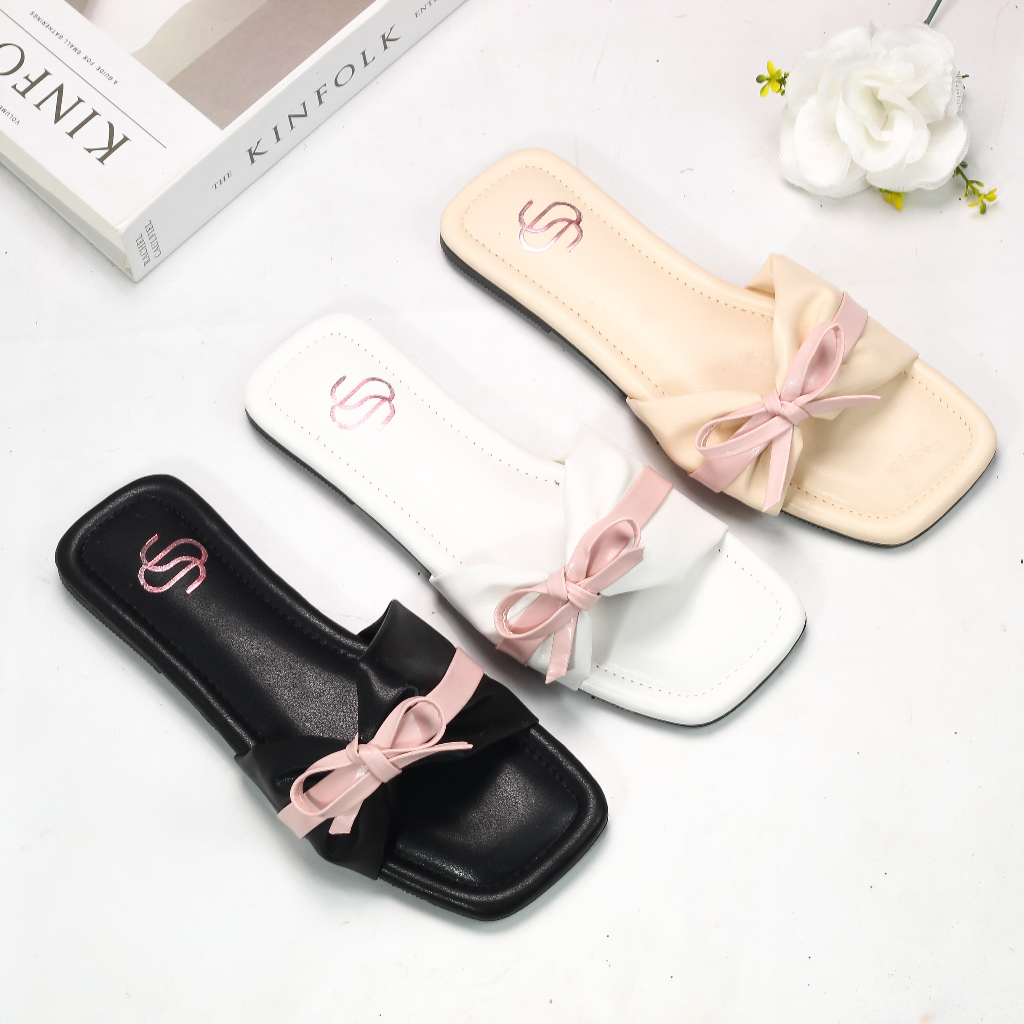 Jual Sanlisa | Sandal Flat Wanita Pita Manis - Teplek Anti licin, Alas ...