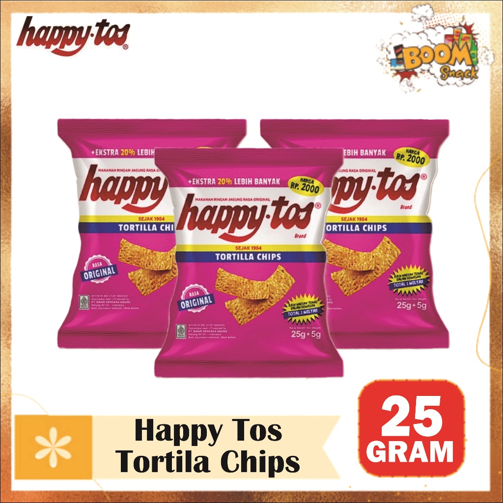 Jual Happy Tos Tortilla Chips Kemasan 25g | Shopee Indonesia