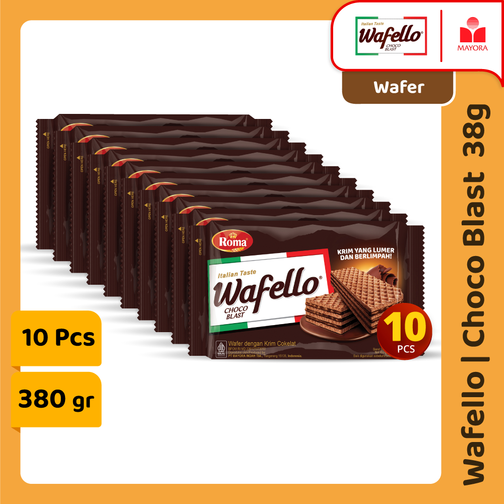 Jual Wafello Choco Blast 10 Pcs @38 Gram | Shopee Indonesia