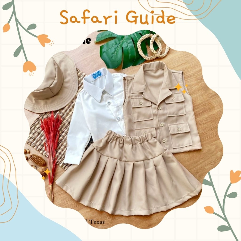 Jual Safari Guide/Setelan Baju Zoo/Baju Jungle/Baju Safari/Kostum ...