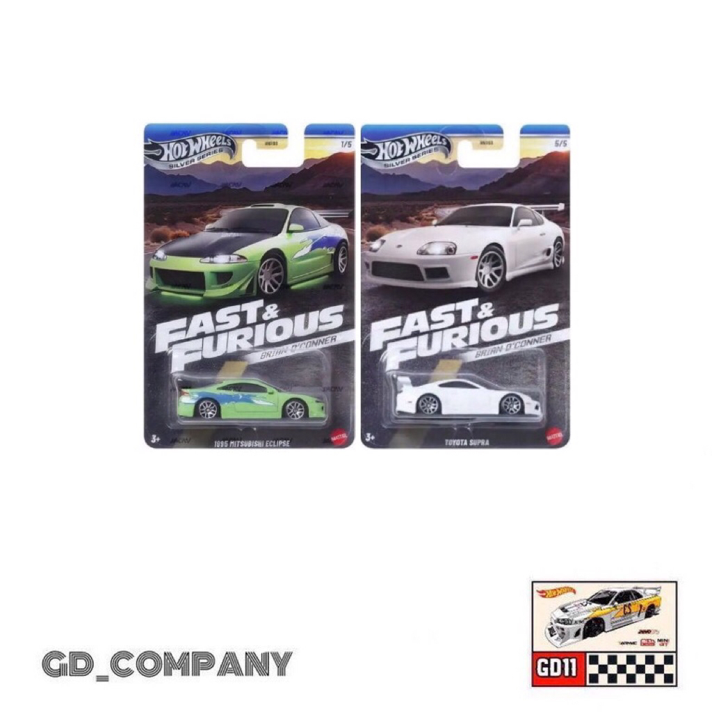 Jual Hot wheels mitsubishi eclipse & toyota supra mk4 putih fnf brian o ...