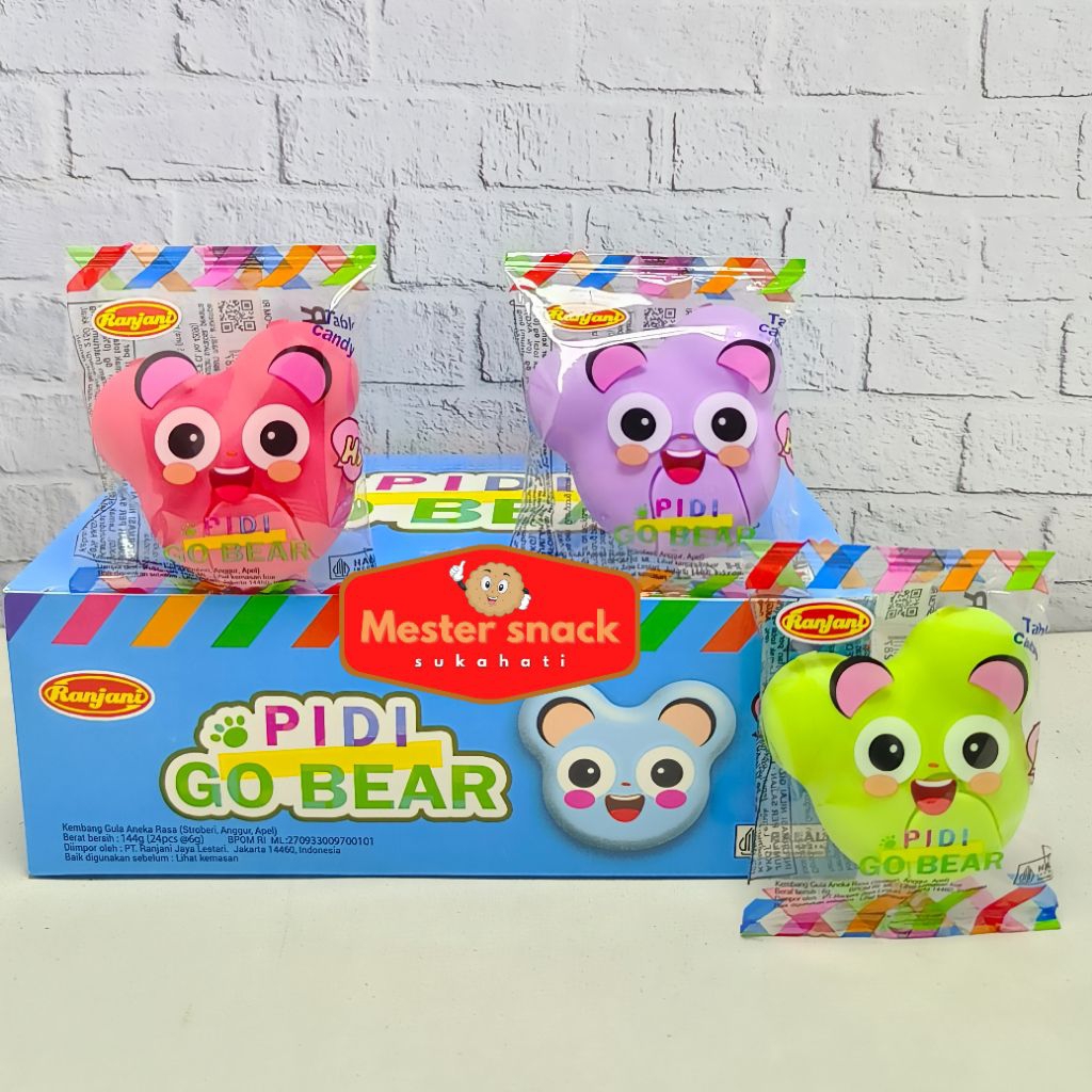 Jual Permen Pidi Go Bear | Permen Ranjani | Permen Beruang | Shopee ...