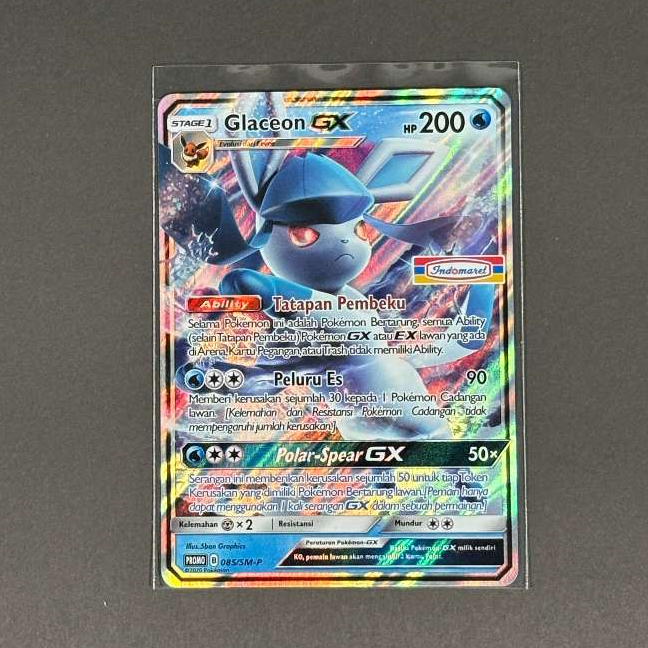 Jual Kartu Pokemon Indonesia Glaceon GX Promo Indomaret | Shopee Indonesia