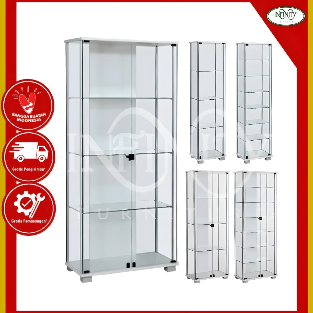 Jual Lemari Hias / Lemari Pajangan / Rak Display Kaca Vitrine Rack ...