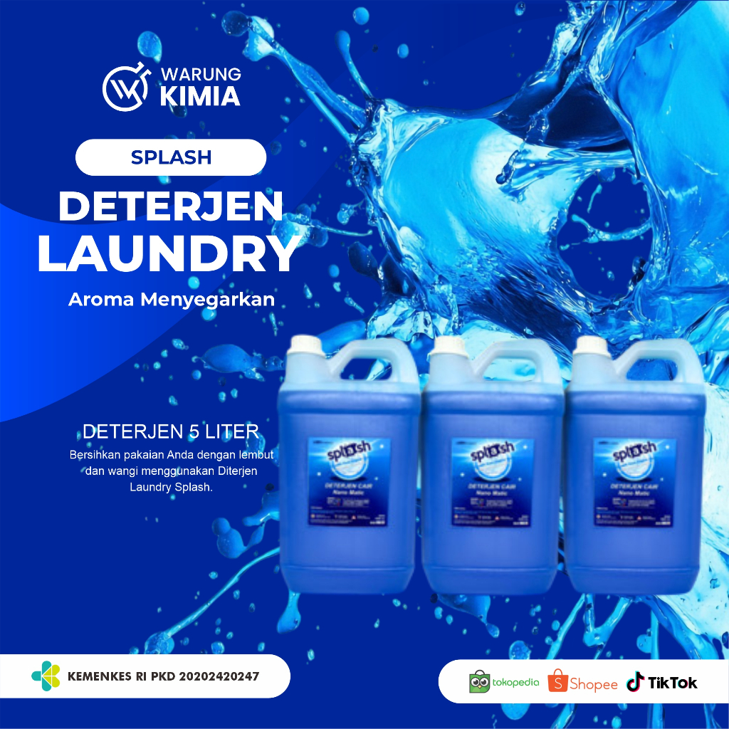 Jual Diterjen Laundry 5 Liter Detergen / Deterjen | Shopee Indonesia