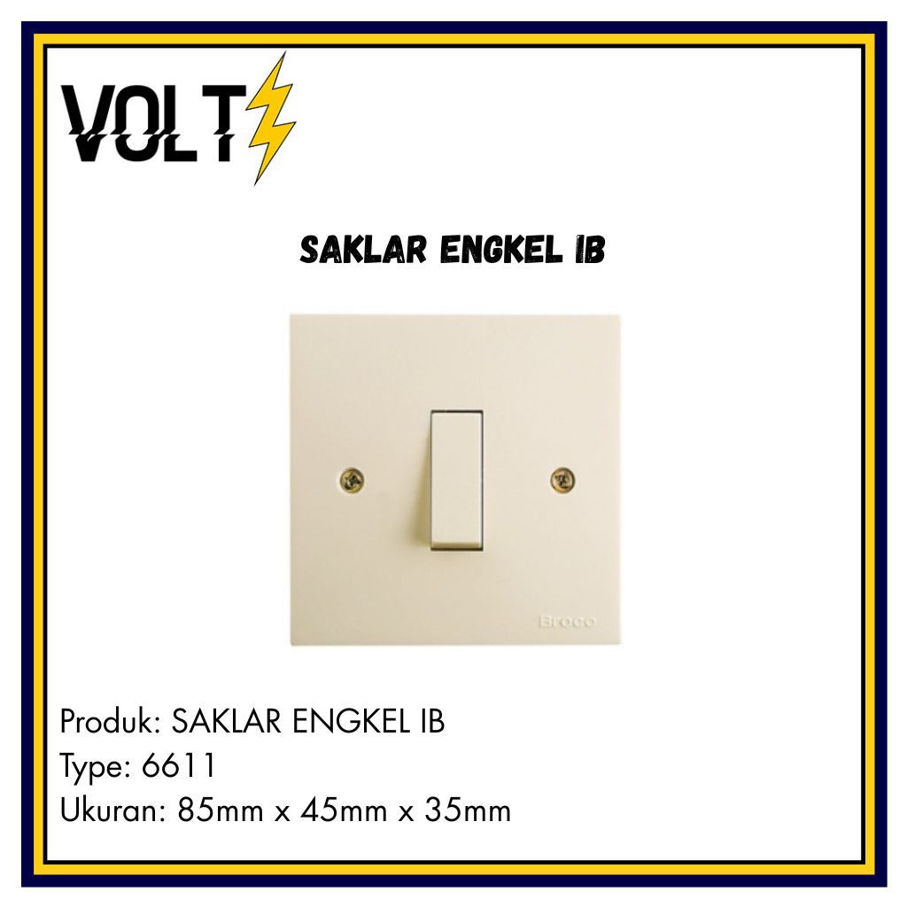Jual SAKLAR LAMP SAKLAR LAMPU SAKLAR SINGLE SAKLAR ENGKEL IB | Shopee ...