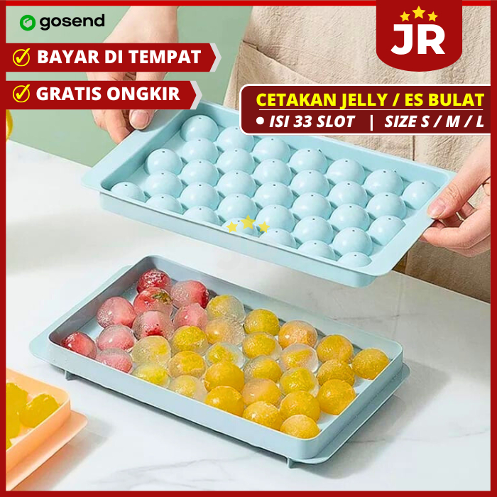 Jual Cetakan Es Batu Bulat 33 Sekat / Slot | Alat Cetak Es Jelly ...