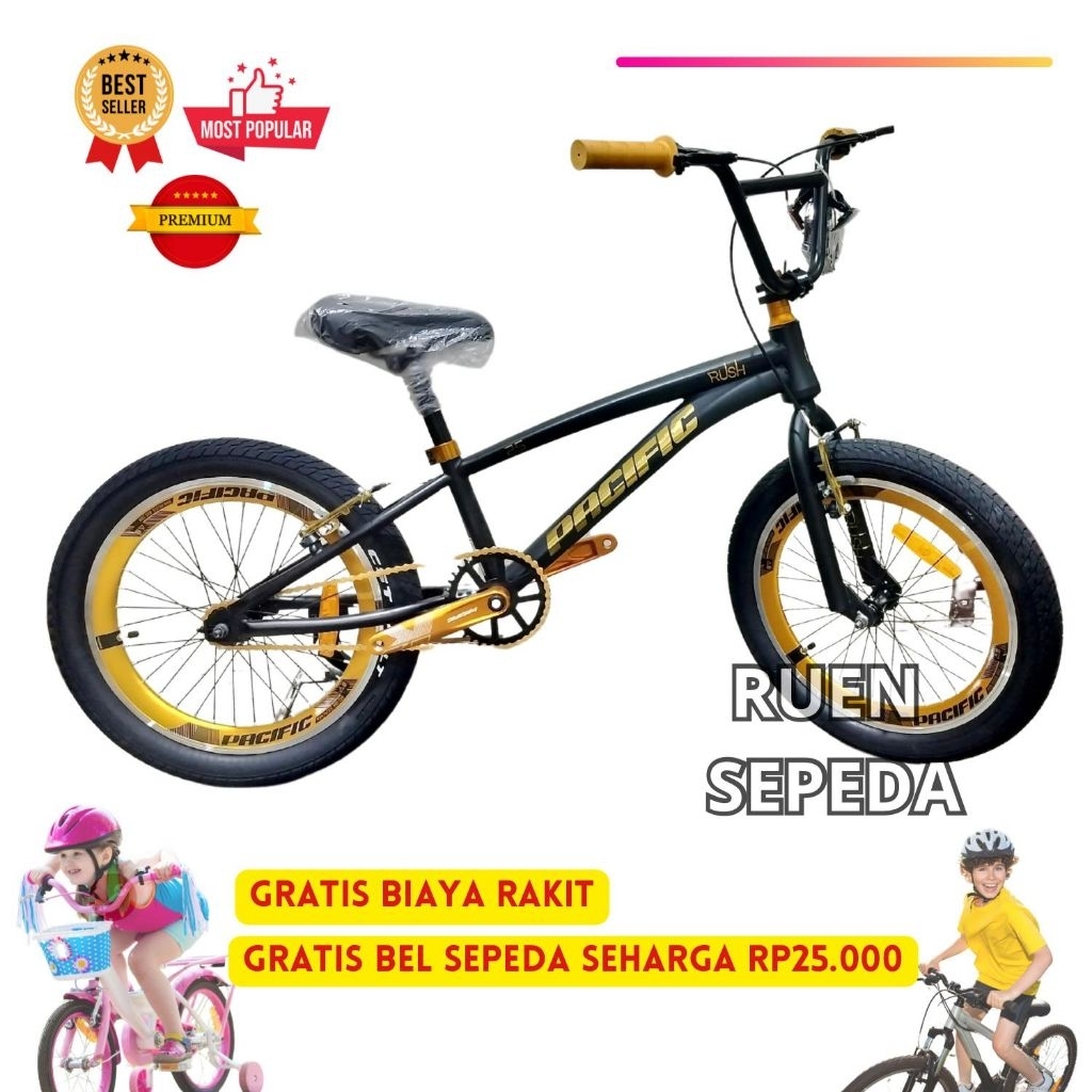 Jual Sepeda BMX Pacific Hotshot Rush 20 Inch B2W Rotor | Shopee Indonesia