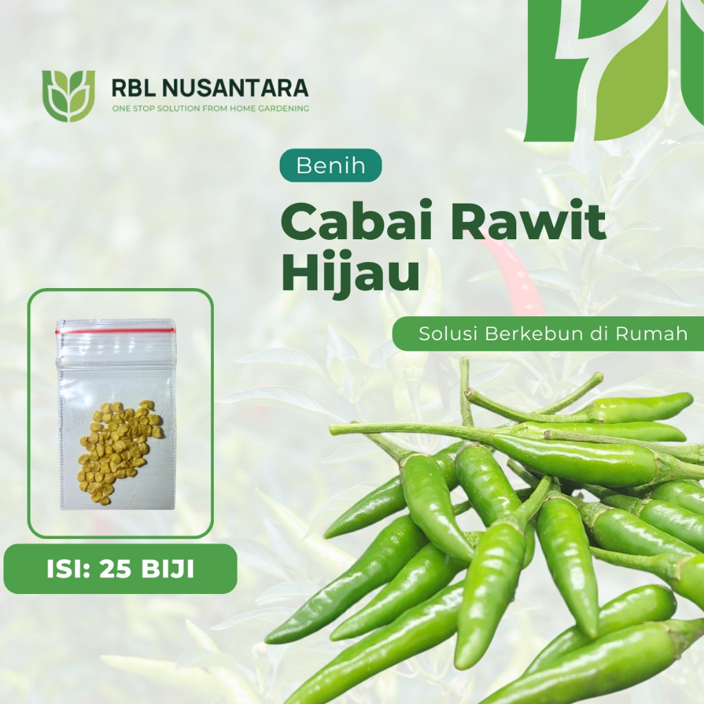 Jual RBLN - 25 Benih Cabai Rawit Hijau Kerinci | Shopee Indonesia