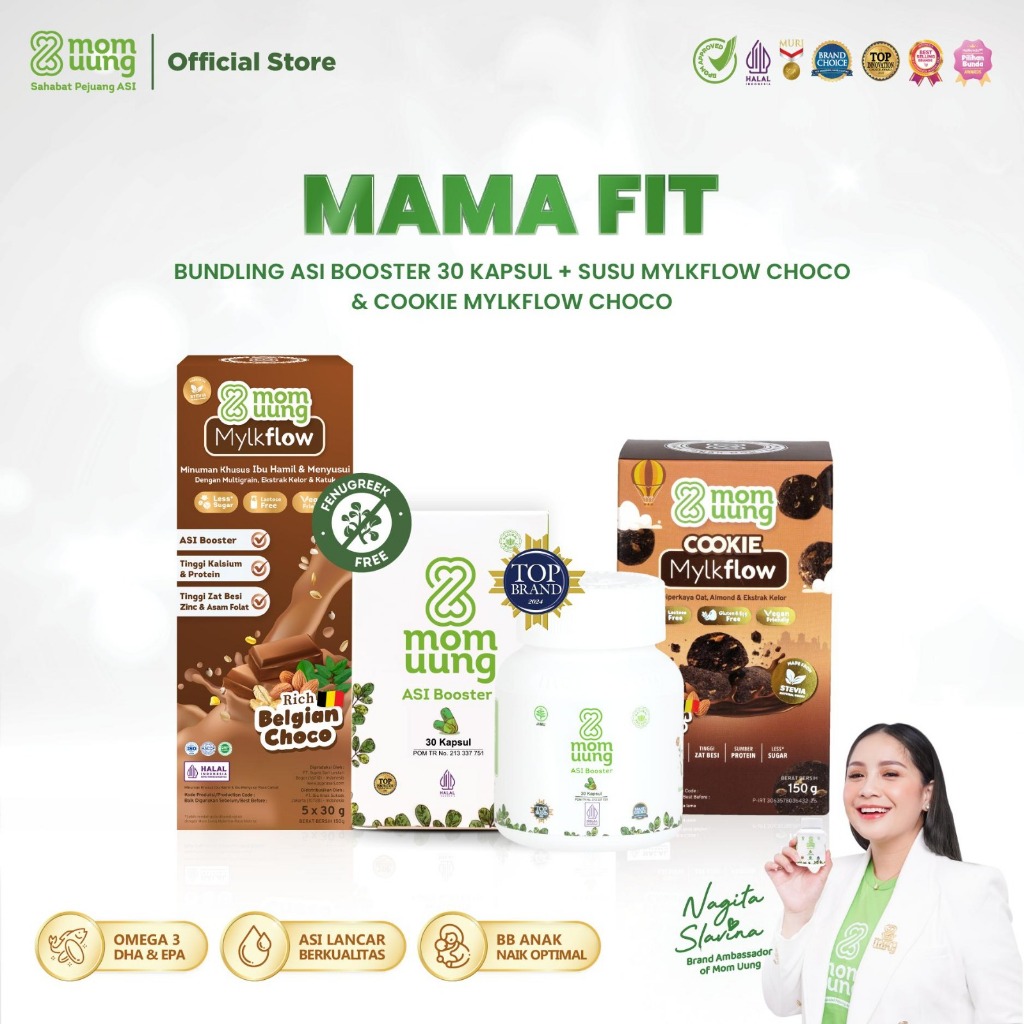 Jual [MALL MONDAY] MAMA FIT - Mom Uung Bundling ASI Booster 30 Kapsul ...