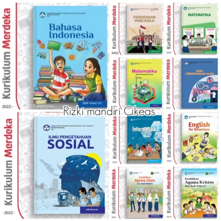 Jual Harga satuan buku teks siswa kurikulum merdeka untuk SMP/Mts kelas 8 Kemendikbud ristek ...