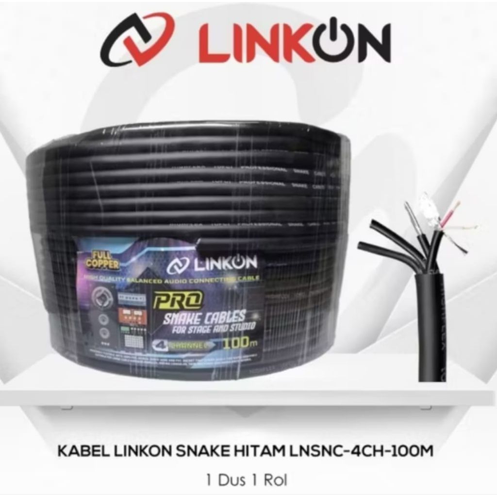 Jual kabel snake isi 4 kabel xlr 4 channel linkon lnsnc-4ch ECER PER ...