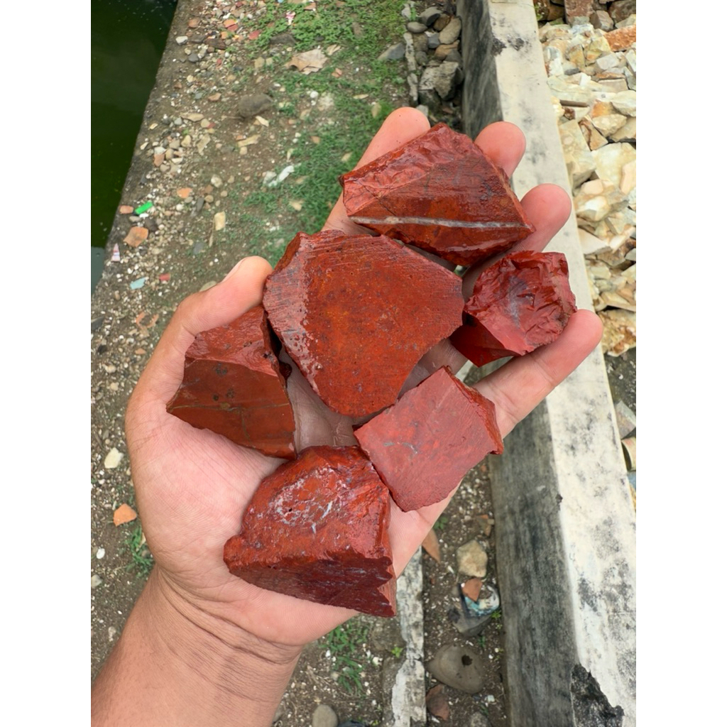 Jual 1kg Kerikil Batu Red Japer / Batu Api Merah | Shopee Indonesia