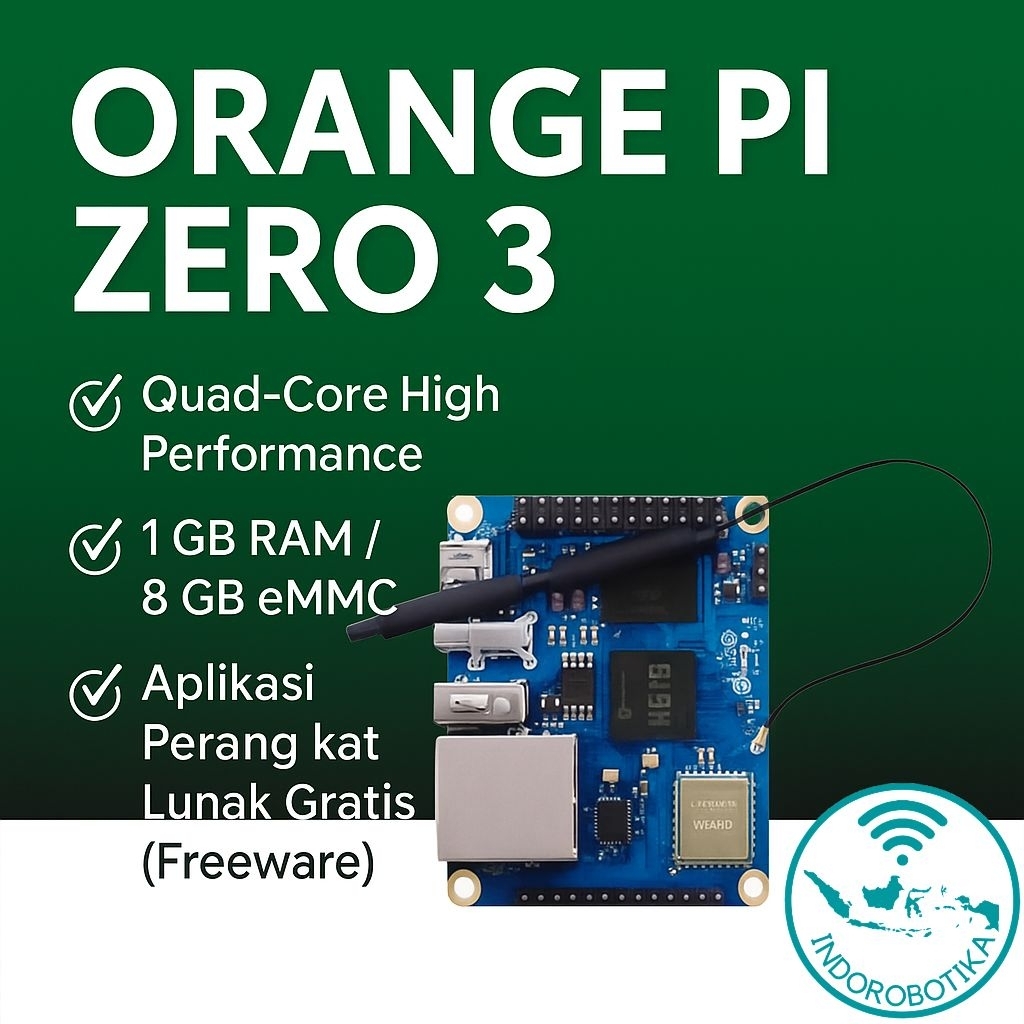 Jual Orange Pi Zero 3 1GB RAM – Mini PC Linux | Alternatif Raspberry Pi | IoT Server | Shopee ...