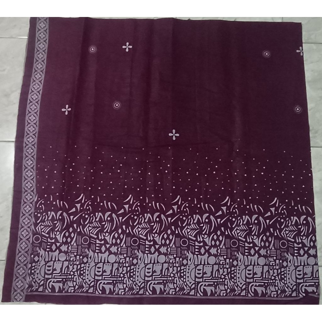 Jual KAIN BATIK HALUS MOTIF SUTENA WARNA BURGUNDY DAN HIJAU EMERALD ...