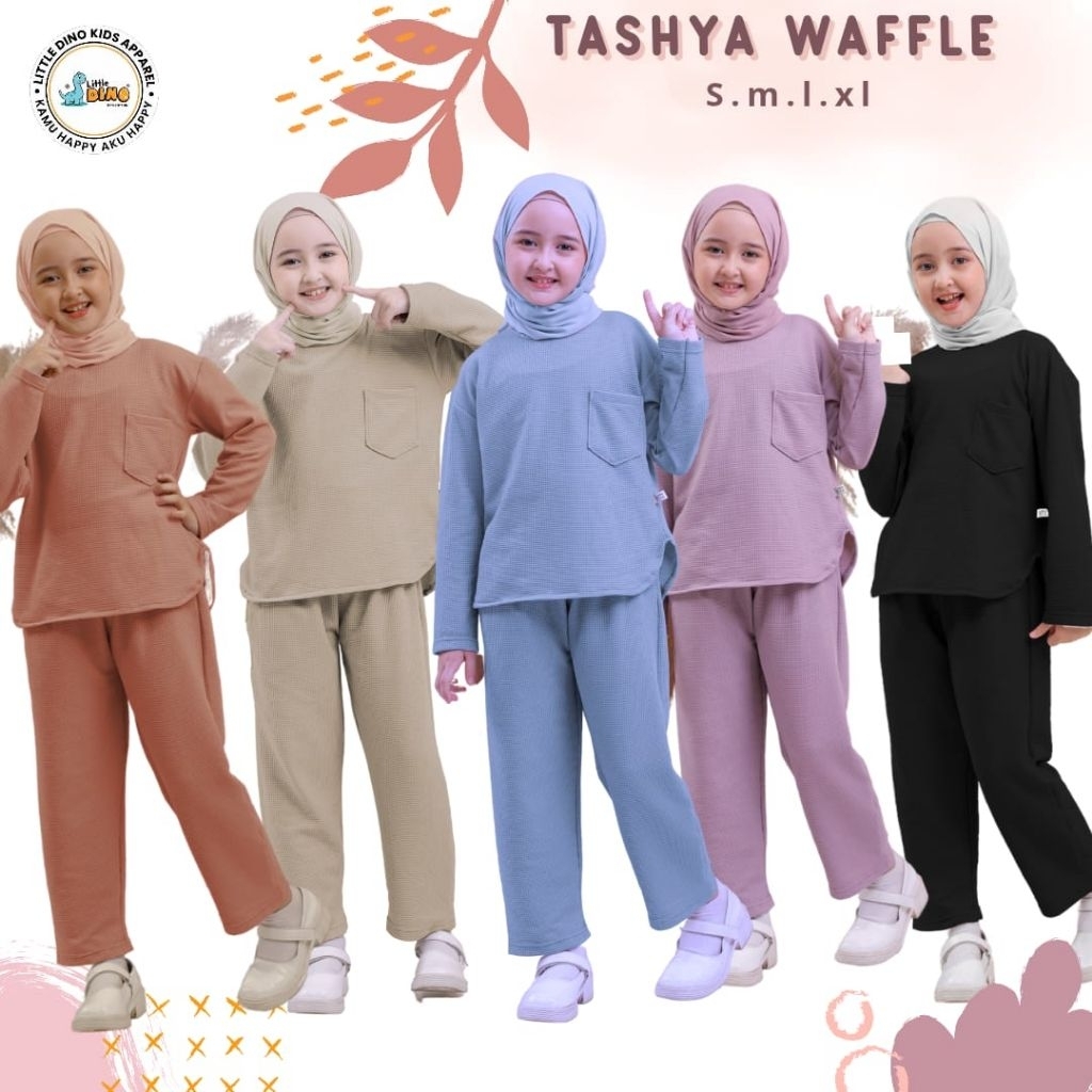 Jual One Set Anak Cewek Tanggung/Setcel Anak cewek waffle by Little ...