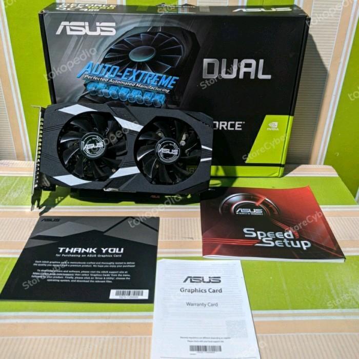 Jual GARANSI 2026 VGA CARD ASUS DUAL GTX 1650 4GB FULLSET MULUS LIKE NEW DDR6 GTX1650 OVERCLOCK ...