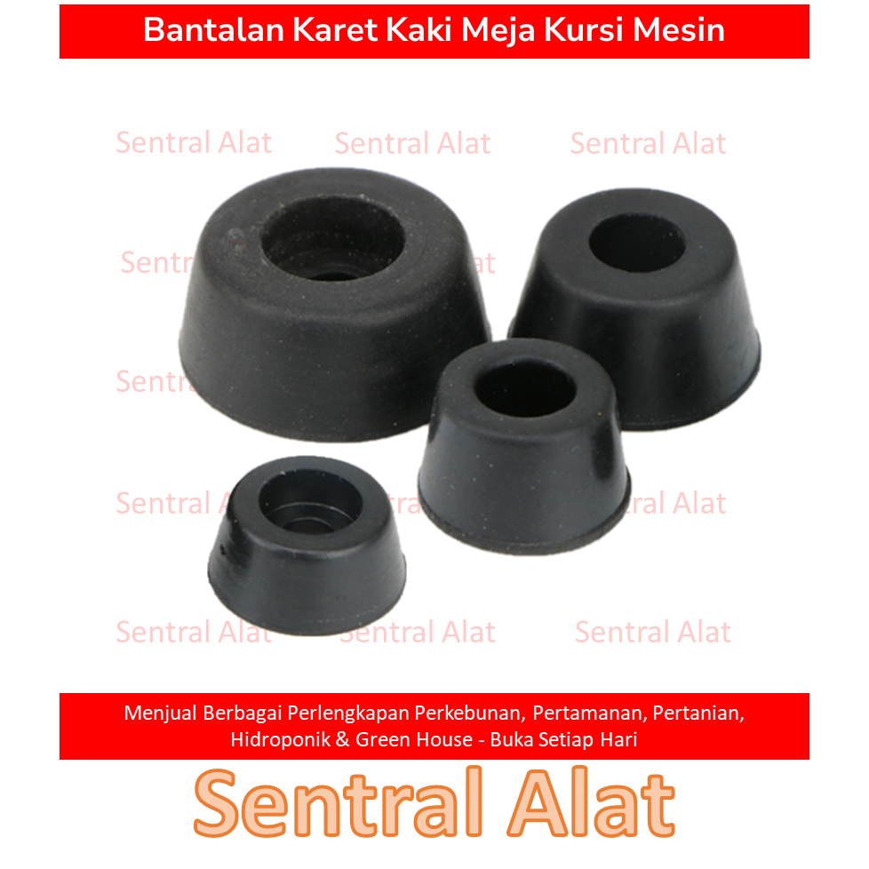 Jual Bantalan Karet Kaki Meja Kursi Mesin Bulat Anti Slip Pelindung ...
