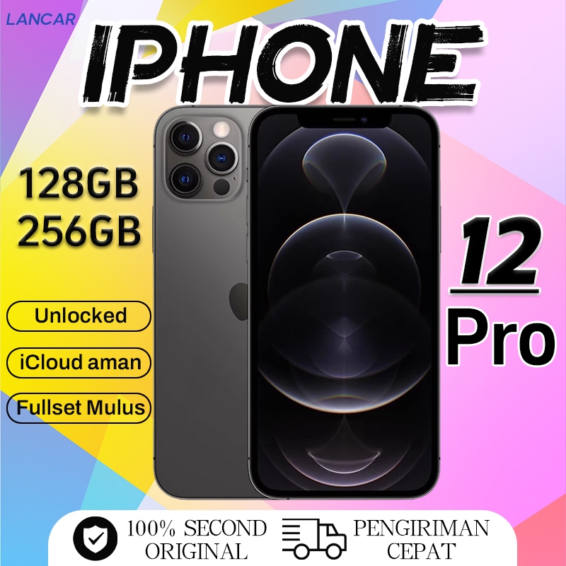 Jual iPhone 12 Pro 128GB 256GB Second Barang asli100% Fullset Mulus No ...