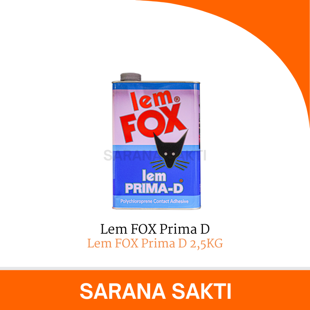 Jual Lem FOX Prima D 2,5KG | Lem Fox Serbaguna Lem Hpl Edging Lem ...