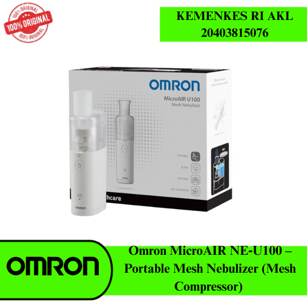 Jual Omron MicroAIR NE‑U100 – Portable Mesh Nebulizer (Mesh Compressor ...