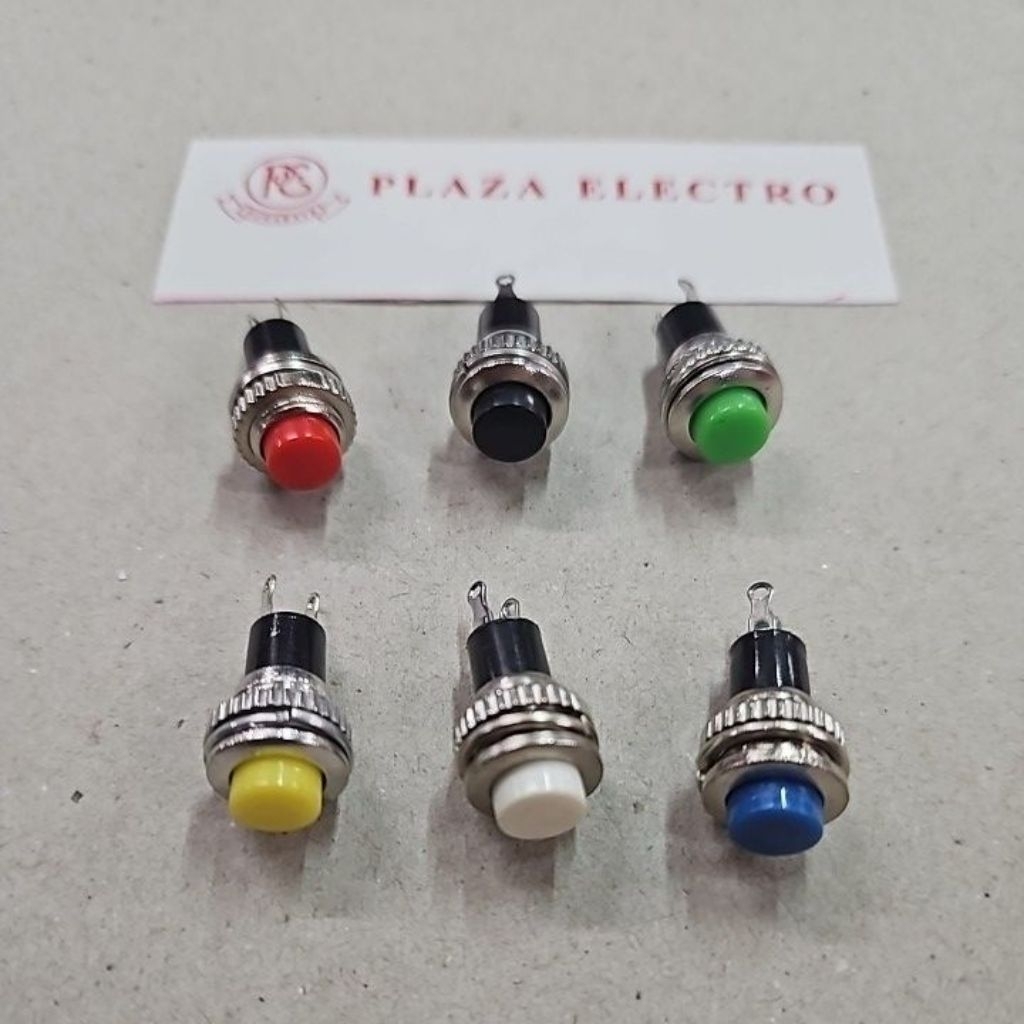 Jual SWITCH PUSH BUTTON SAKLAR PUSH ON BULAT BESI 2 PIN 0.5A 250V DS ...
