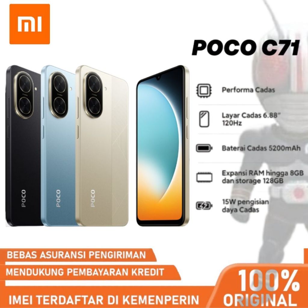 Jual XIAOMI POCO C71 ORIGINAL GARANSI RESMI | Shopee Indonesia