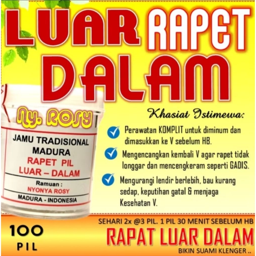 Jual jamu rapet luar dalam mengembalikan keperawanan asli nyonya rosy ...